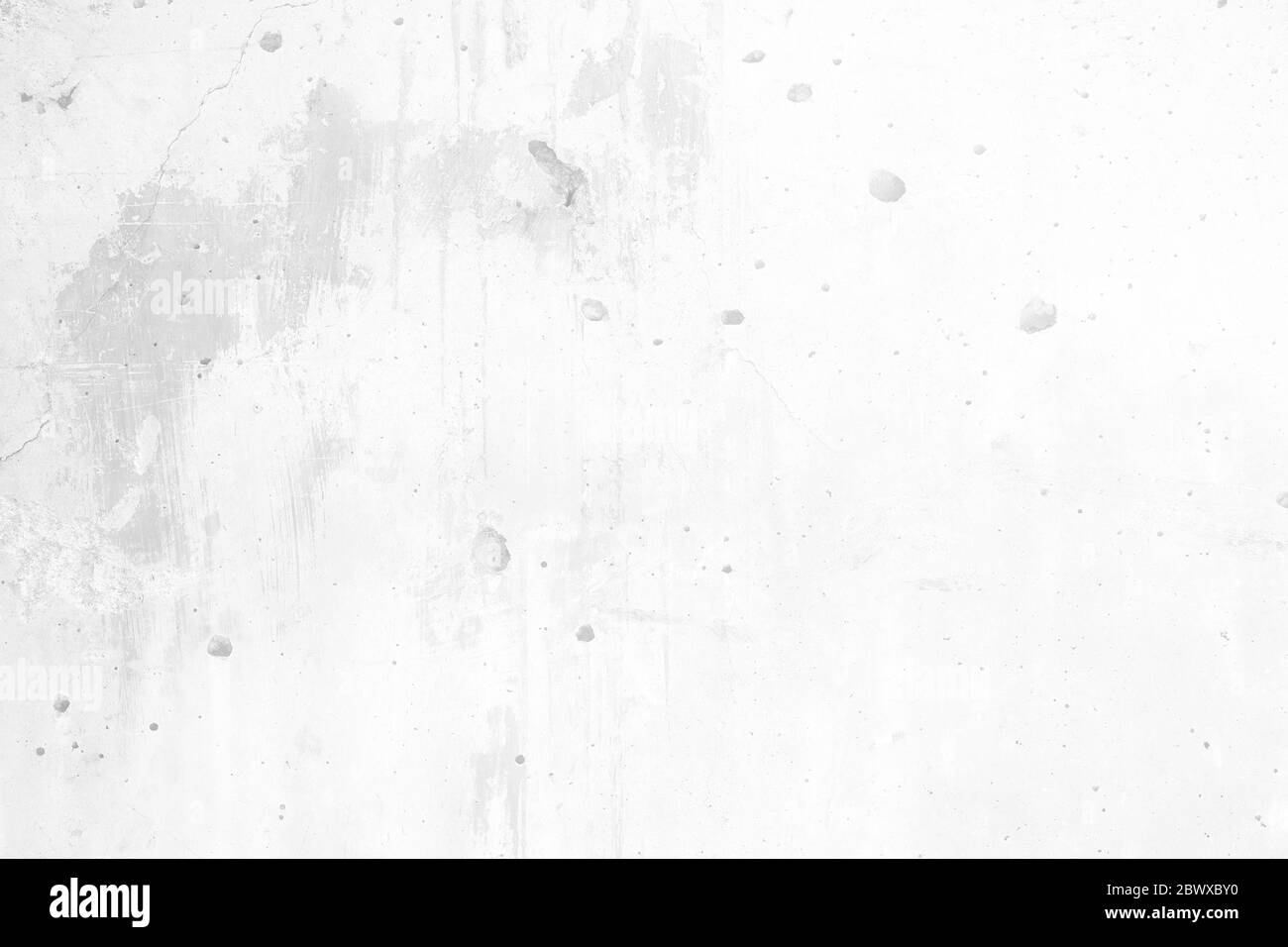 White Raw Concrete Wall Texture Background with Painting Stains ...