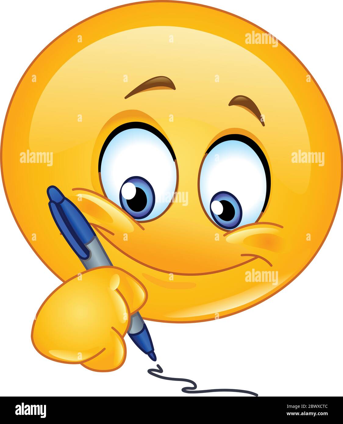 Man hand writing study Stock Vector Images - Alamy