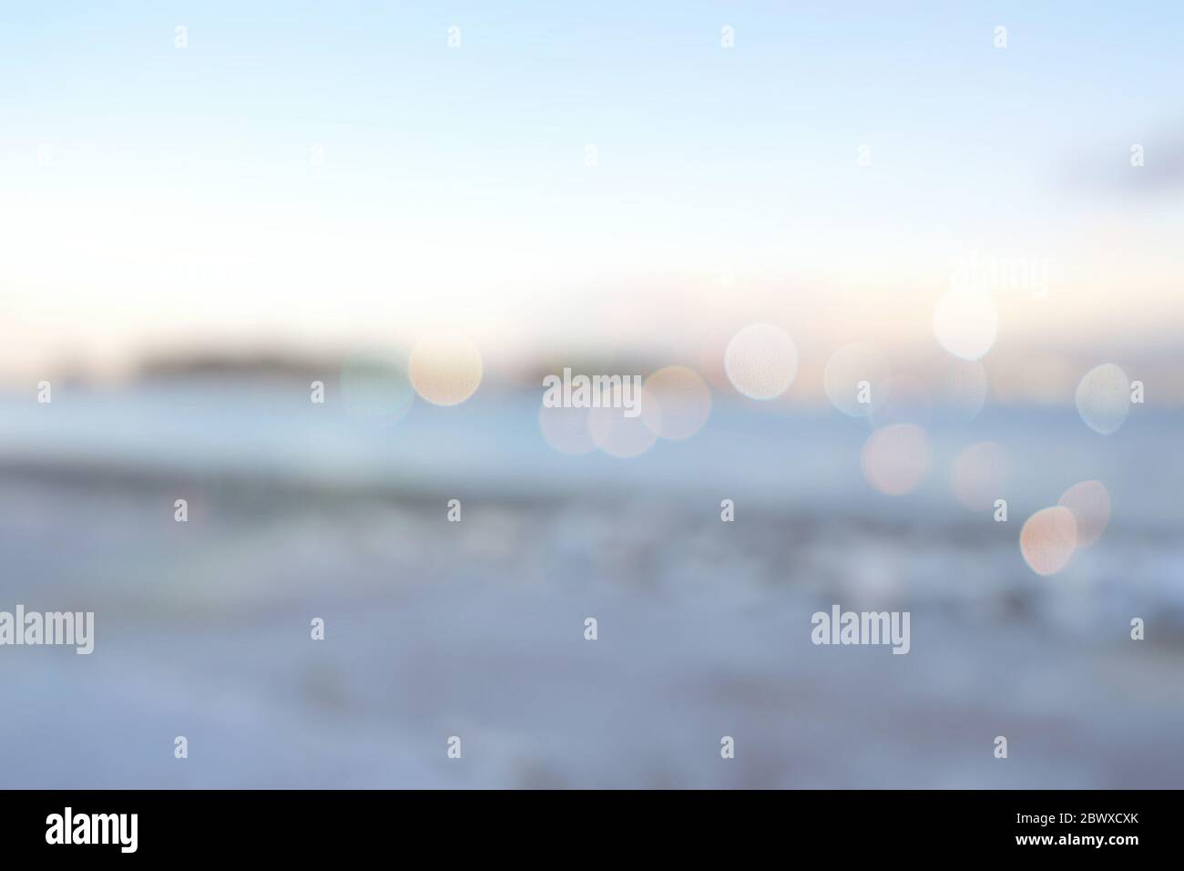 Abstract Blurred Beautiful Beach with Bokeh Background Stock Photo - Alamy