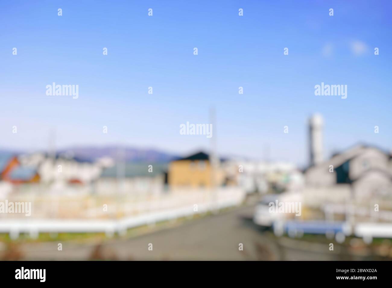 Abstract Blurred Winter Day in Japanese Urban Background Stock Photo ...