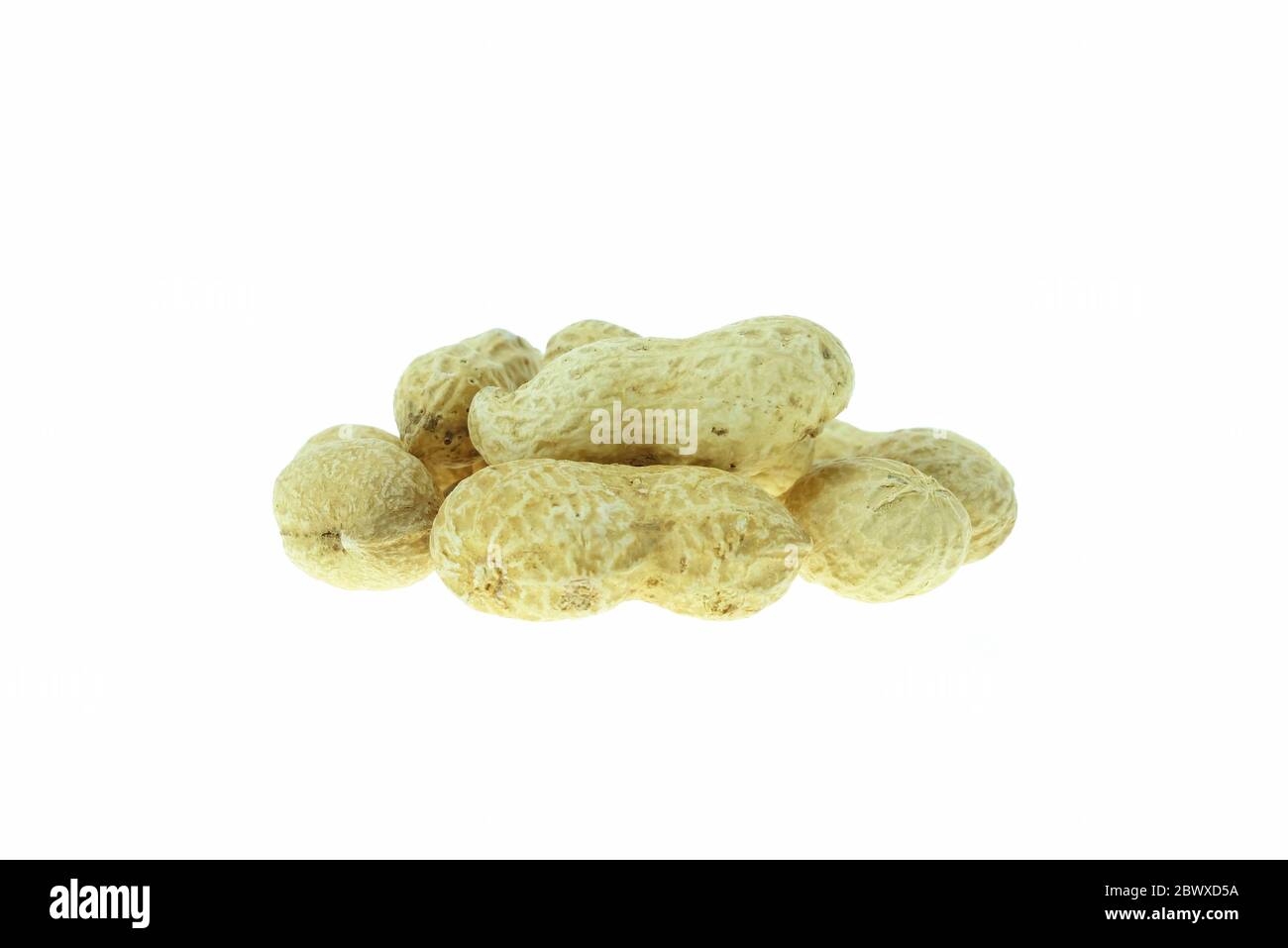 Groundnuts Isolated on White Background Stock Photo - Alamy