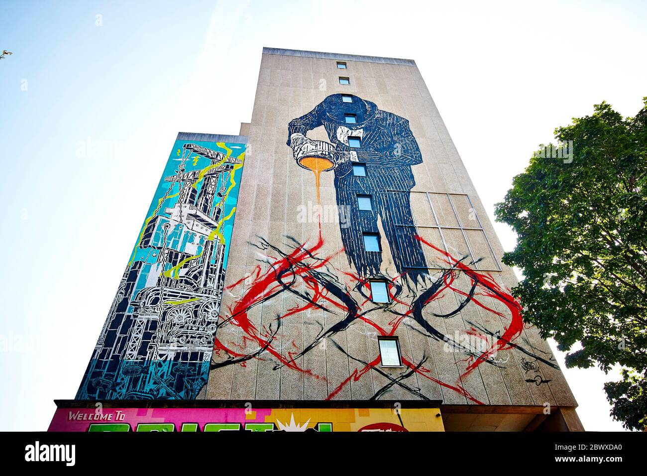 Nick Walker Street art, Bristol, UK, England Stock Photo - Alamy