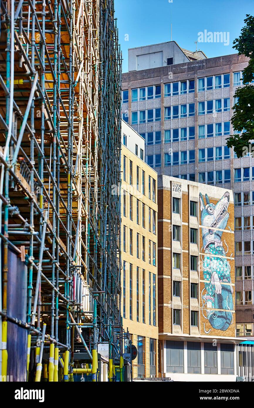 Street art on Nelson Street, Bristol by Mr Aryz, Bristol, UK, England ...