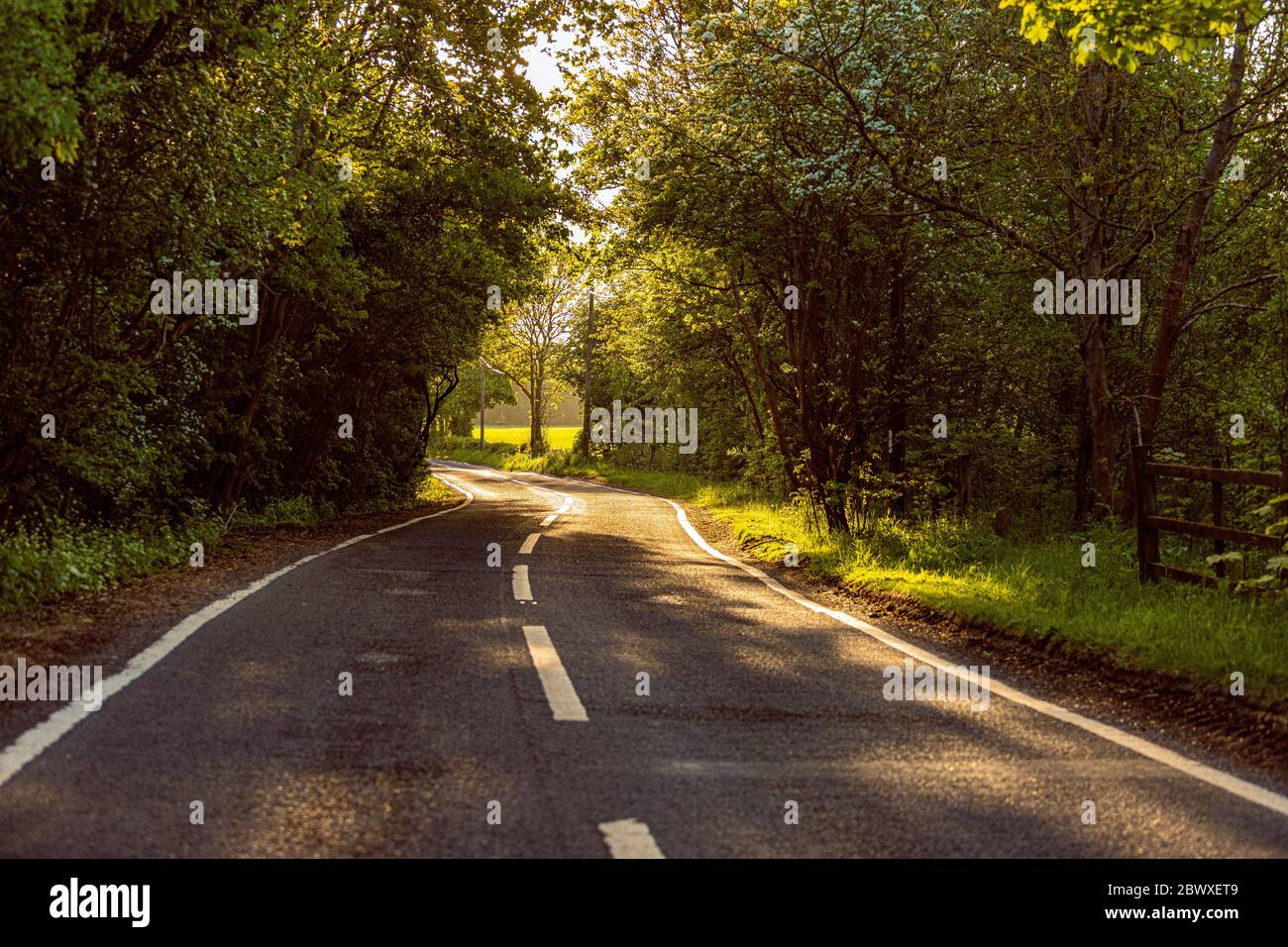 English Country Road Stock Photo - Alamy