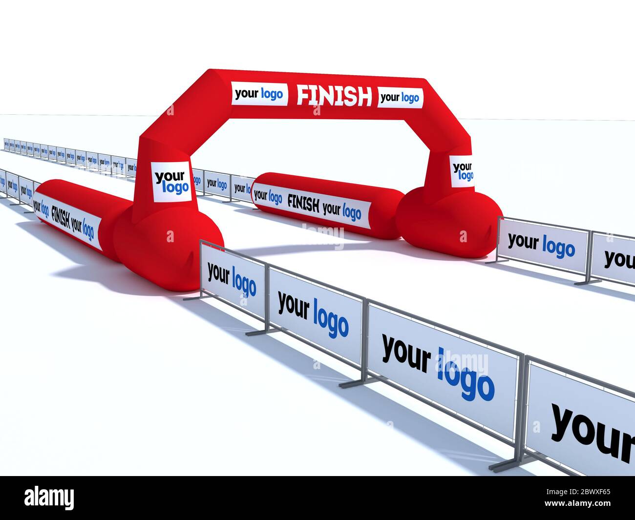 Inflatable start and finish line arch illustrations - Inflatable ...