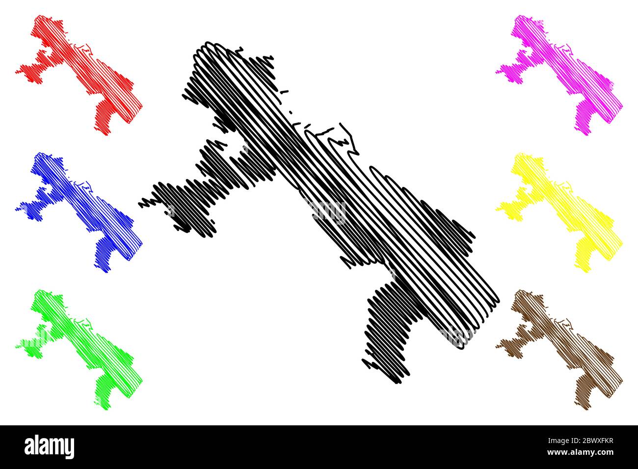 Makhachkala City (Russian Federation, Russia, Republic of Dagestan) map ...