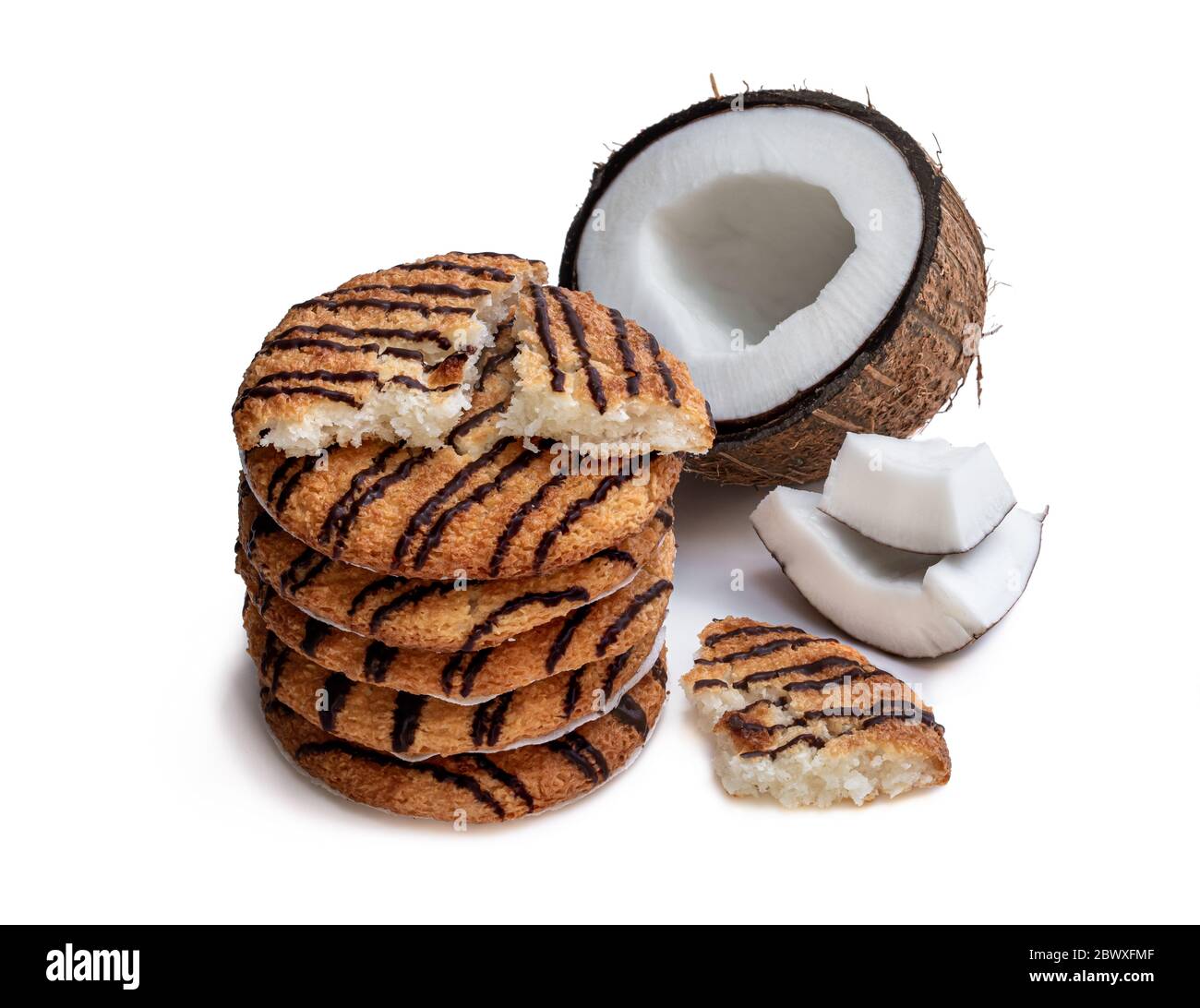 Chocolate coconut cookies hi-res stock photography and images - Alamy