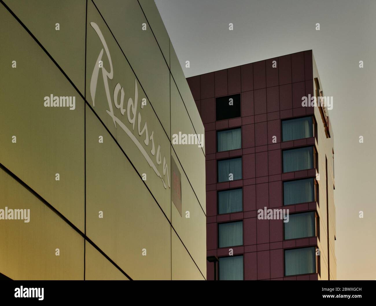 The Radisson Red hotel in Finnieston area of Glasgow features a ...