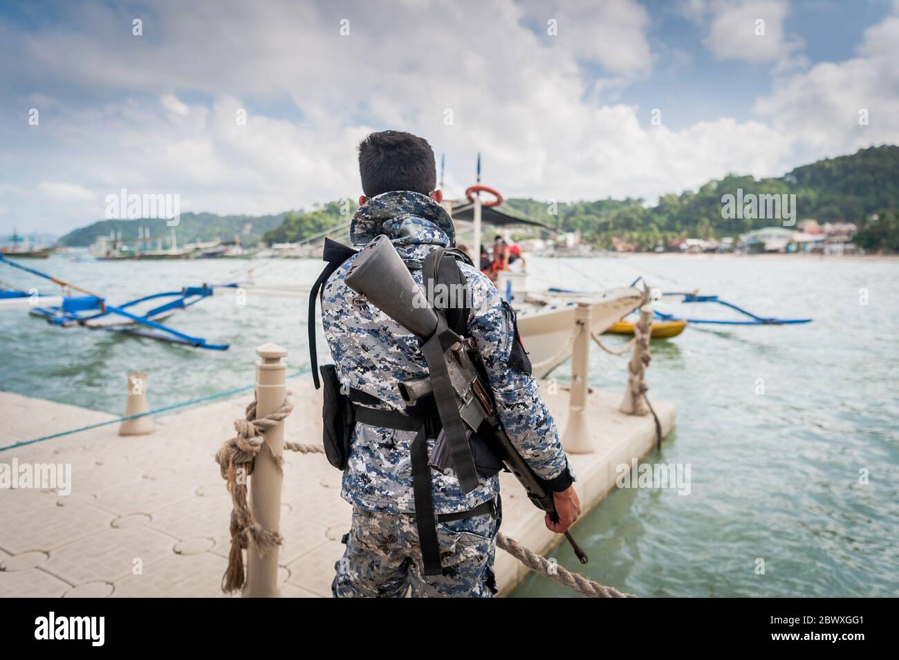 Filipino coastguard hi-res stock photography and images - Alamy