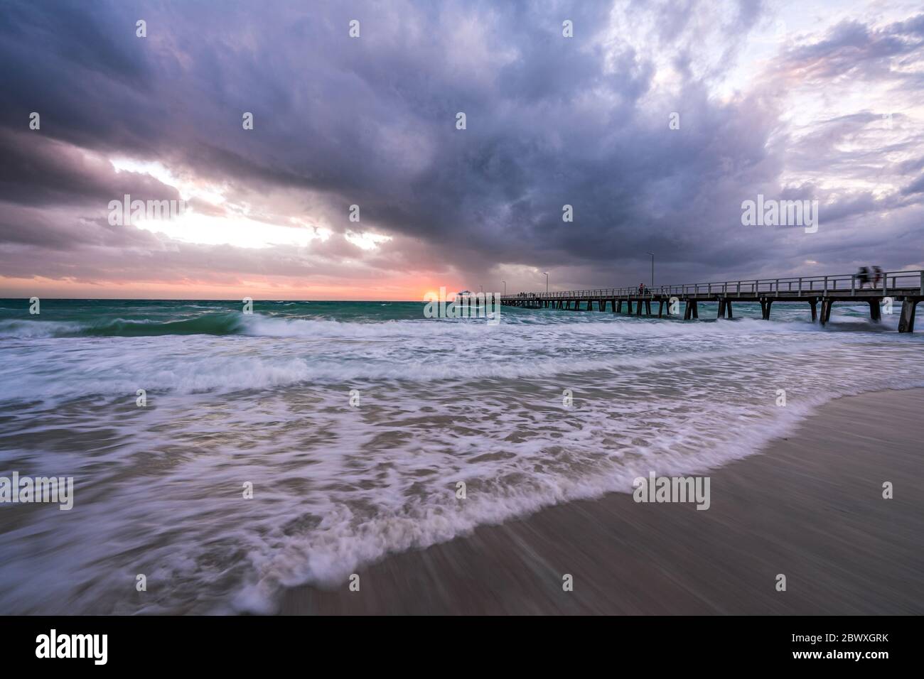 Henley beach jetty at sunset, Adelaide, South Australia Stock Photo - Alamy