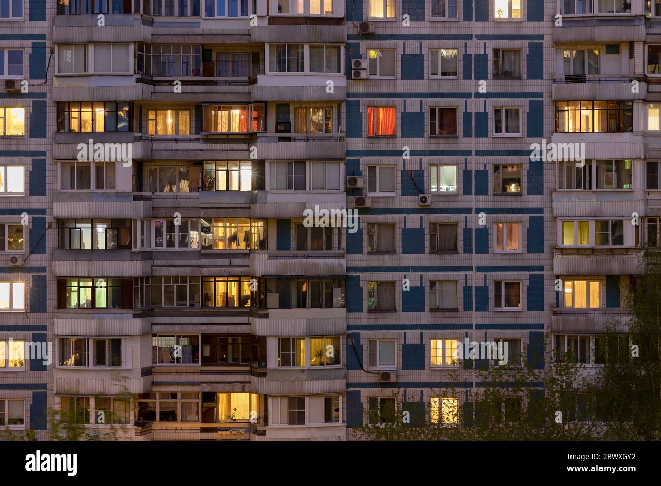 Apartments apartment block moscow hi-res stock photography and images ...
