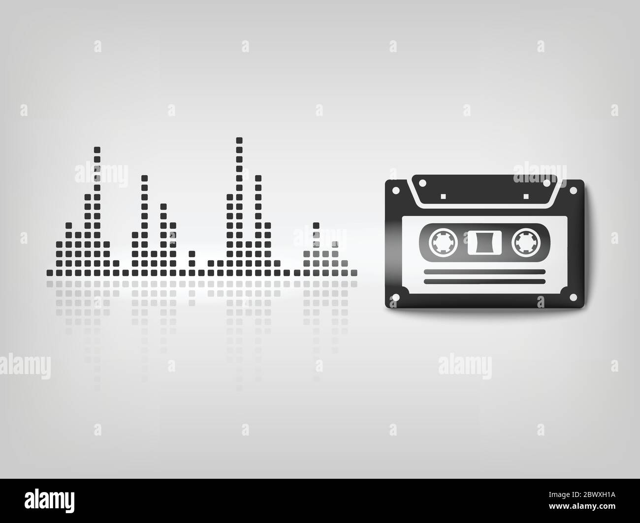 concept of music with music wave. vector illustration Stock Vector ...