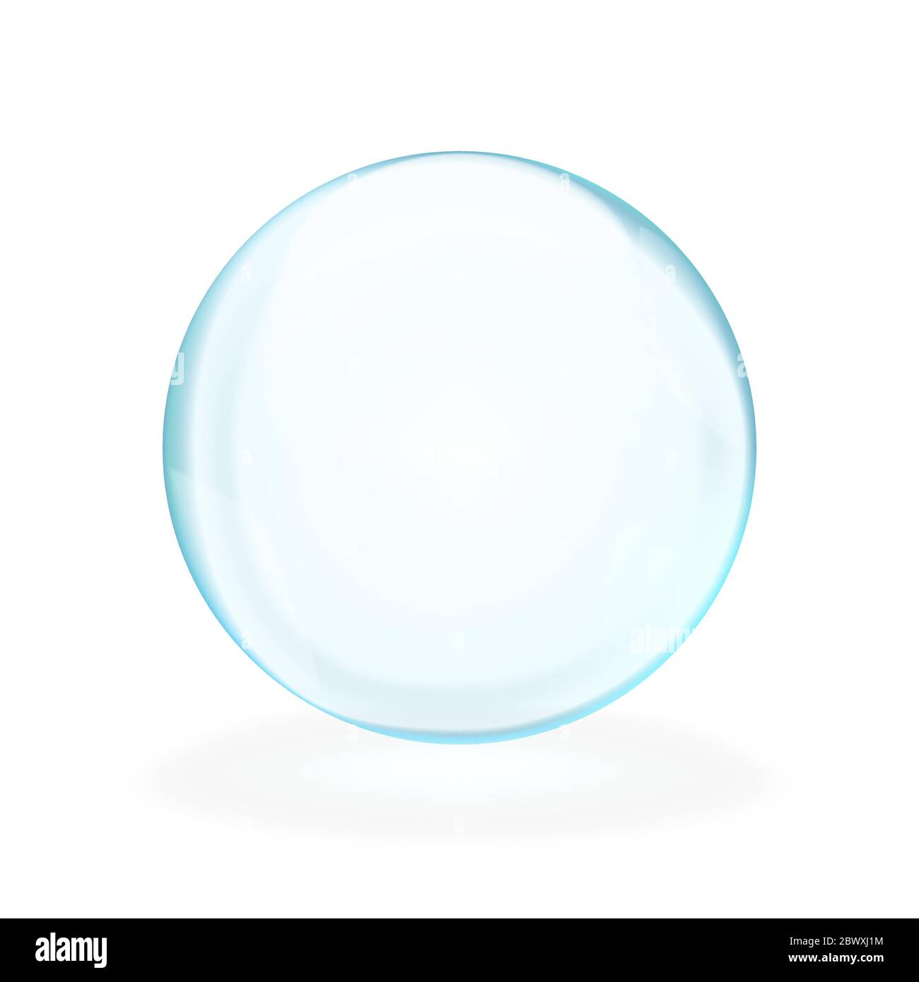 Blue translucent light sphere with glares and transparency Stock Vector ...