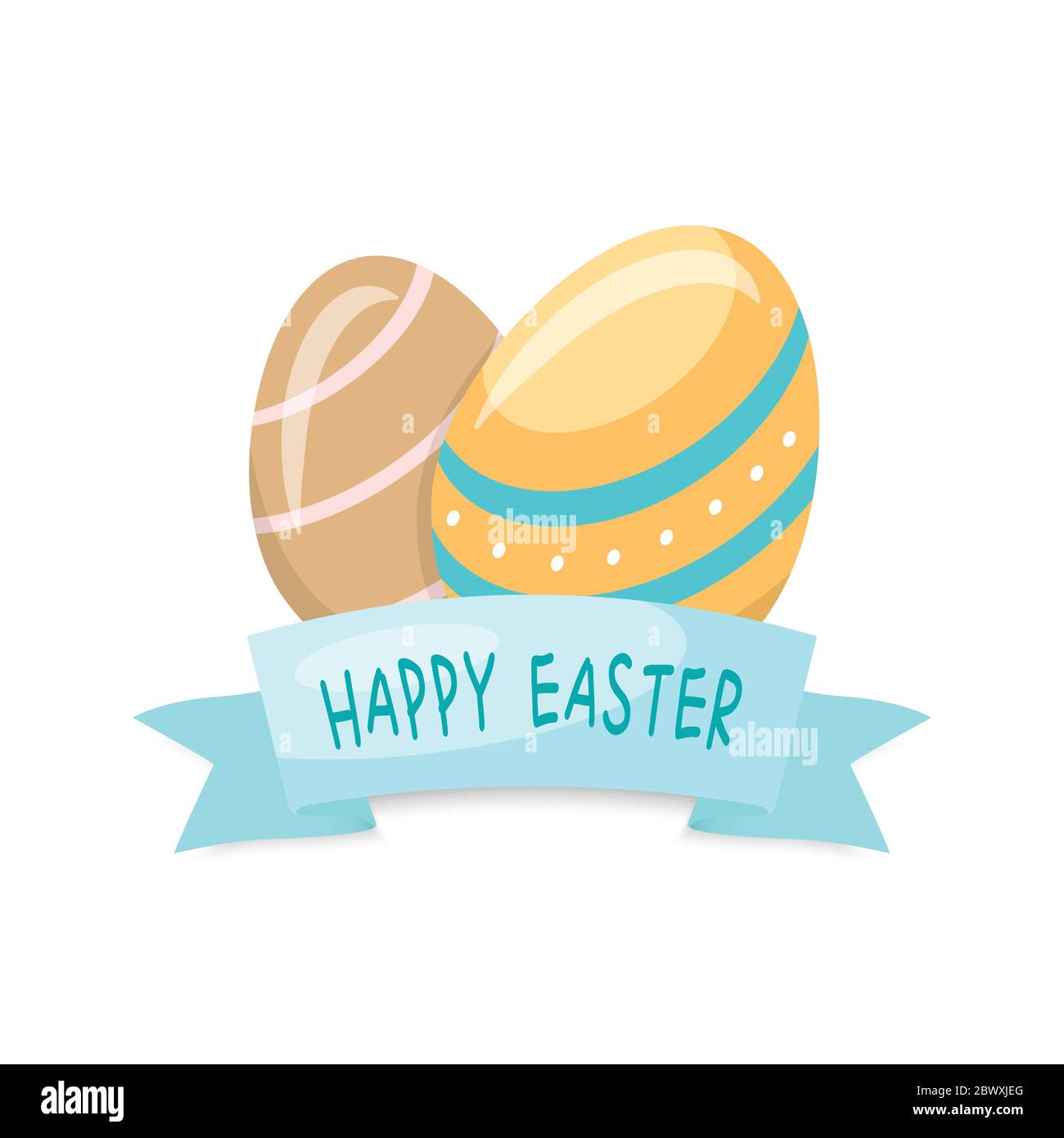 Happy Easter Background with text. Vector illustration Stock Vector ...