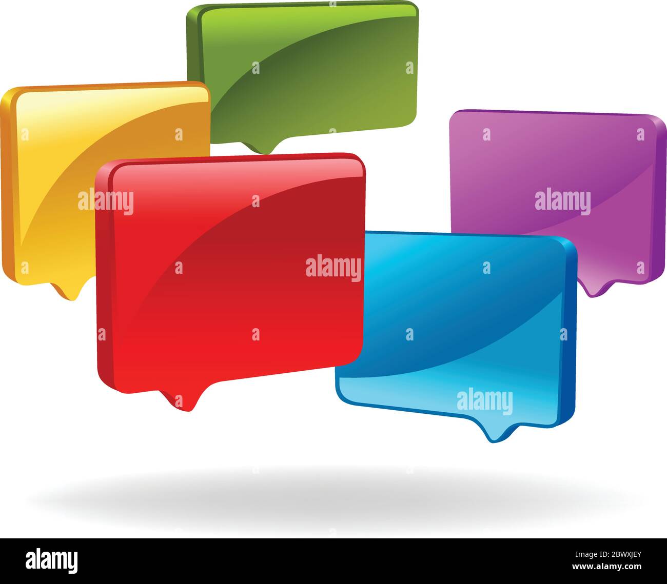 3d chat dialog speech Stock Vector Images - Alamy