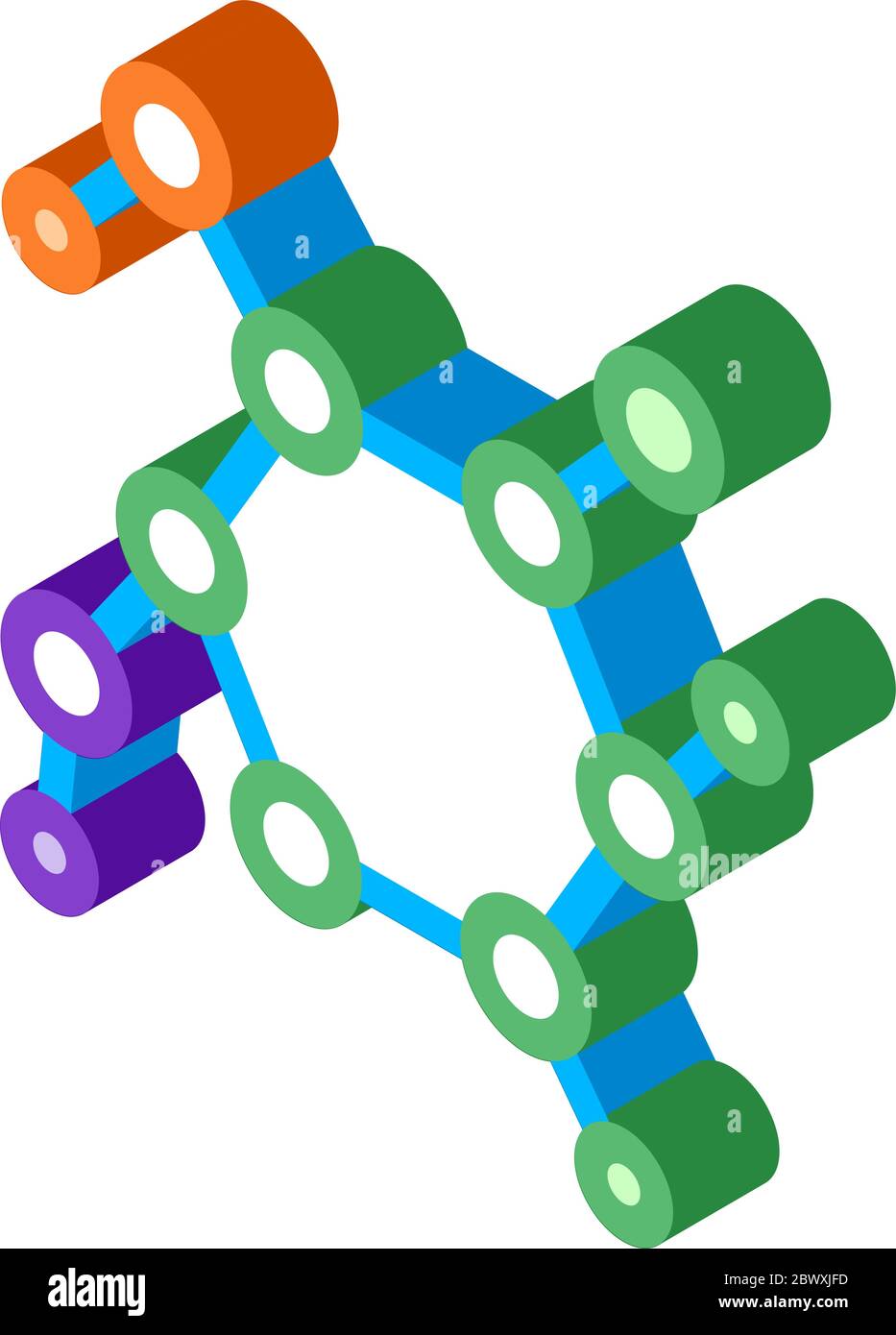 Structure molecule medical biomaterial icon hi-res stock photography ...