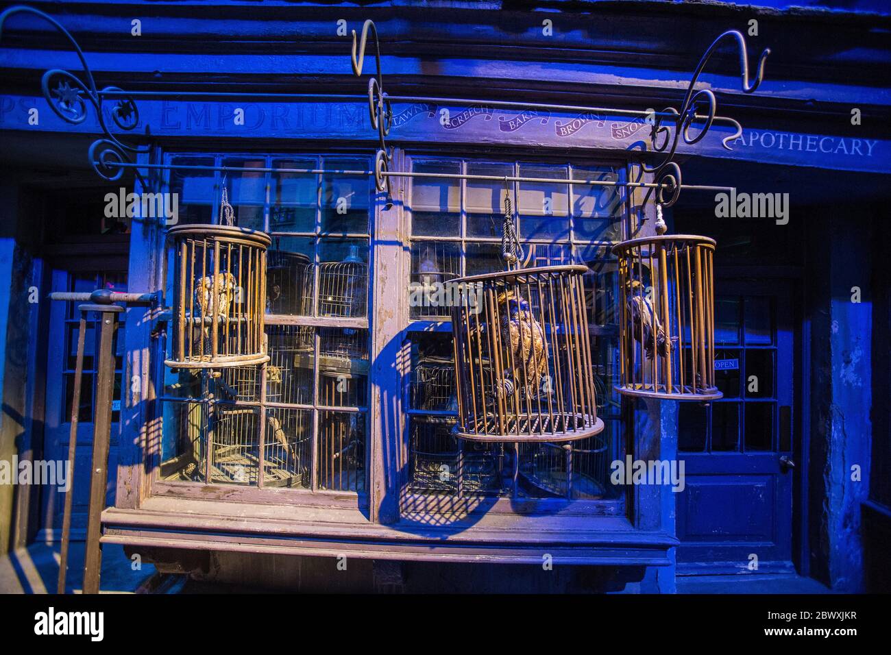 Interior scenes at Diagon Alley at the Harry Potter World Warner Bros ...