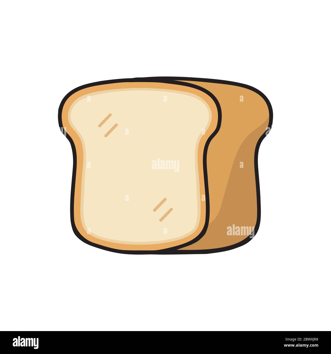 Top view sliced bread Stock Vector Images - Alamy
