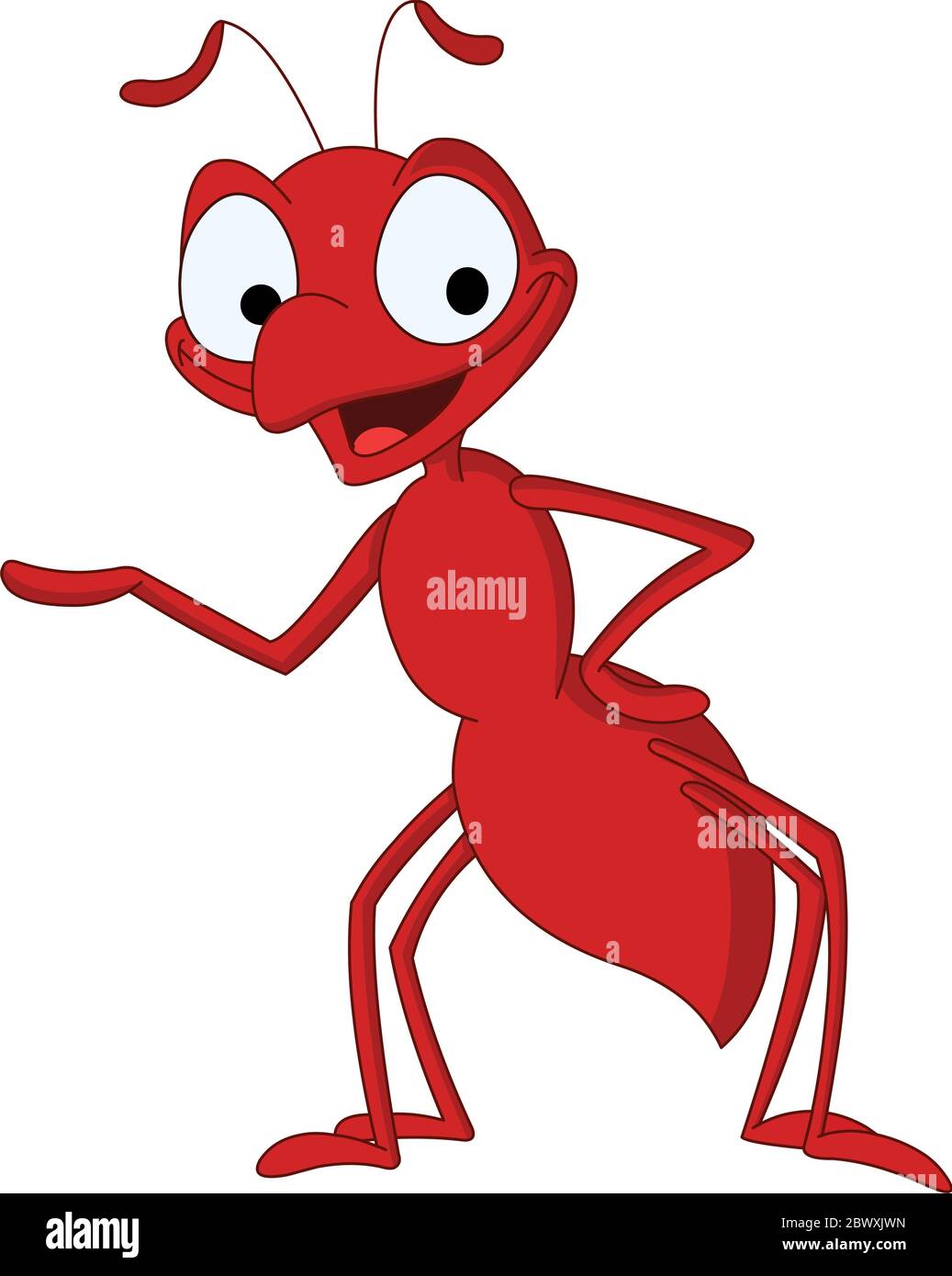 Cute ant presenting Stock Vector Image & Art - Alamy