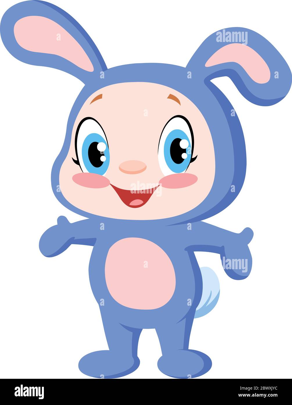 Cute baby dressed up as a bunny Stock Vector Image & Art - Alamy