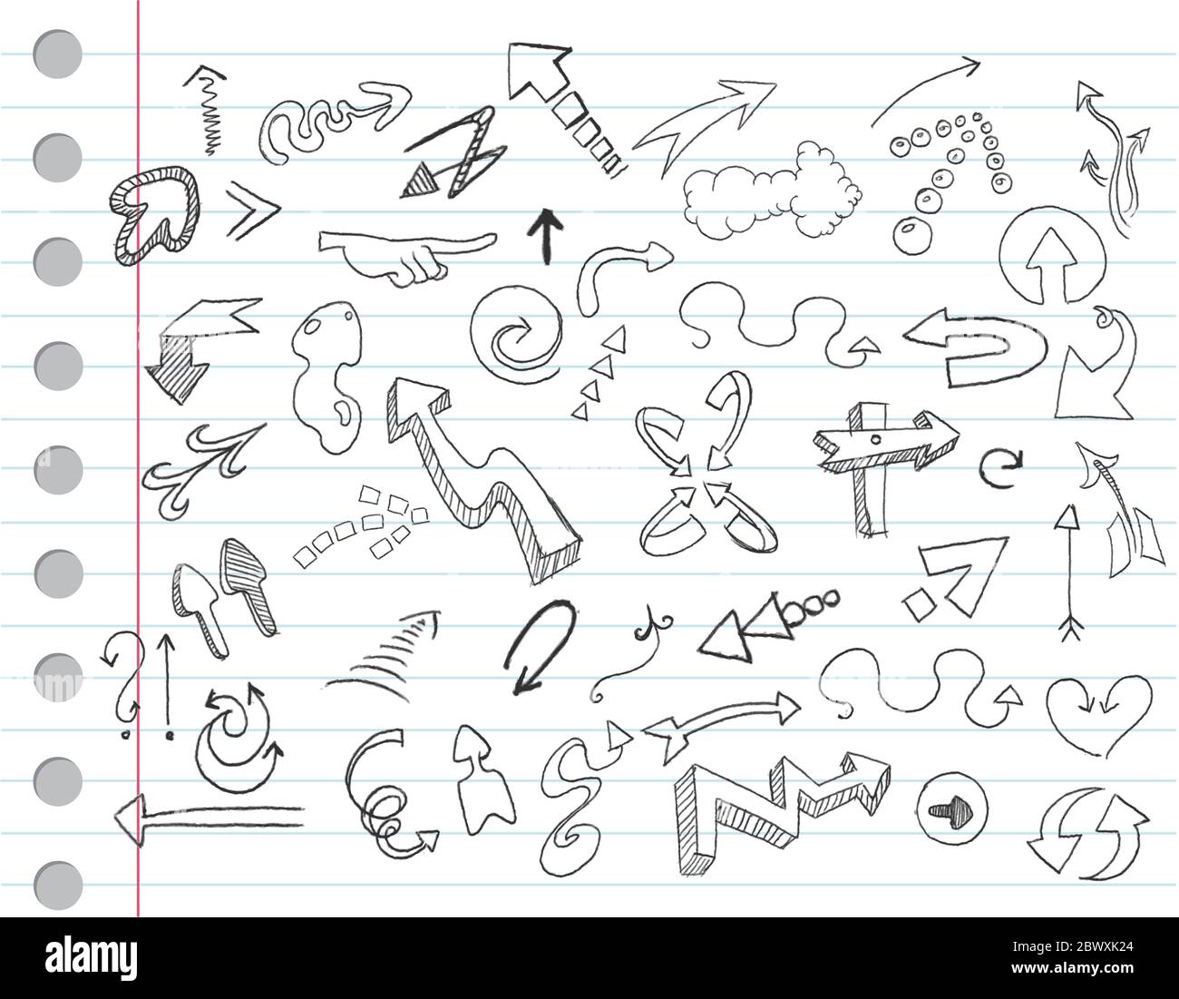 Notebook Paper Doodles