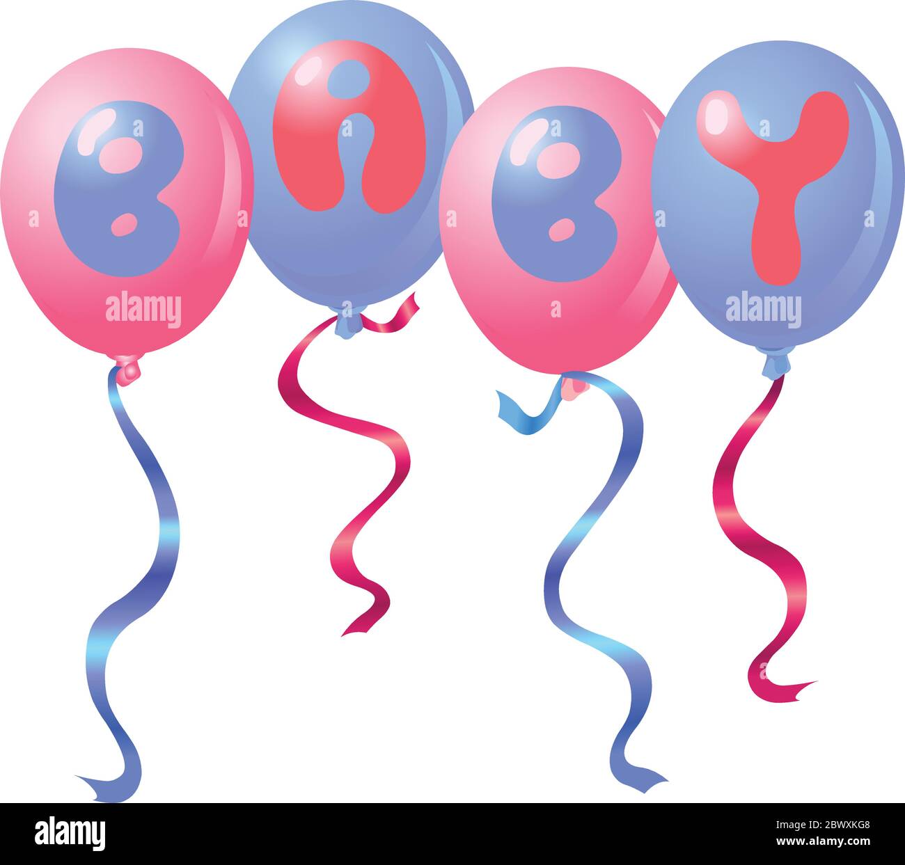 Baby shower party cute Stock Vector Images - Alamy