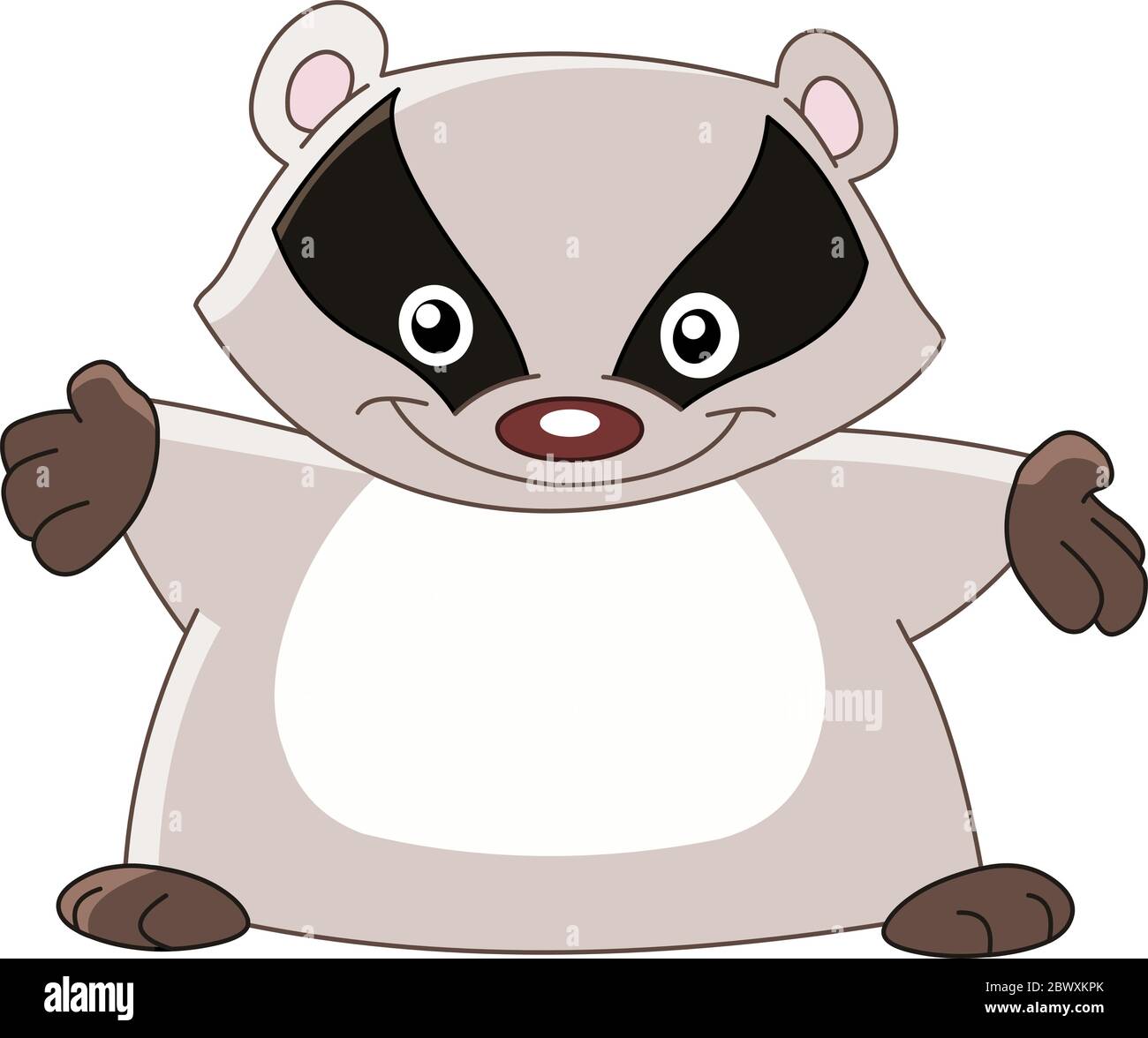 Badger cartoon hi-res stock photography and images - Alamy