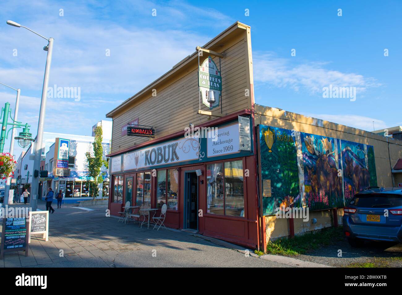 Historic buildings on 5th Avenue between D Street and E Street in ...