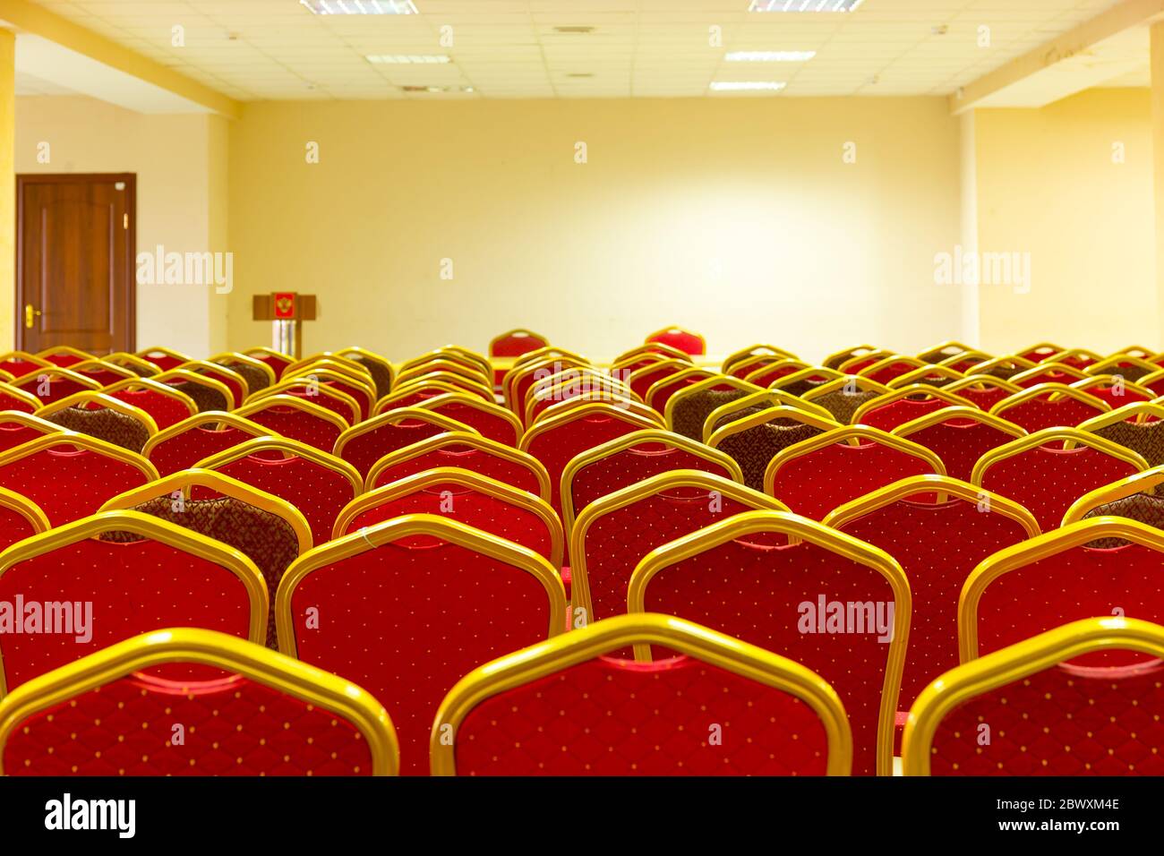 Presentation chairs up close hi-res stock photography and images - Alamy