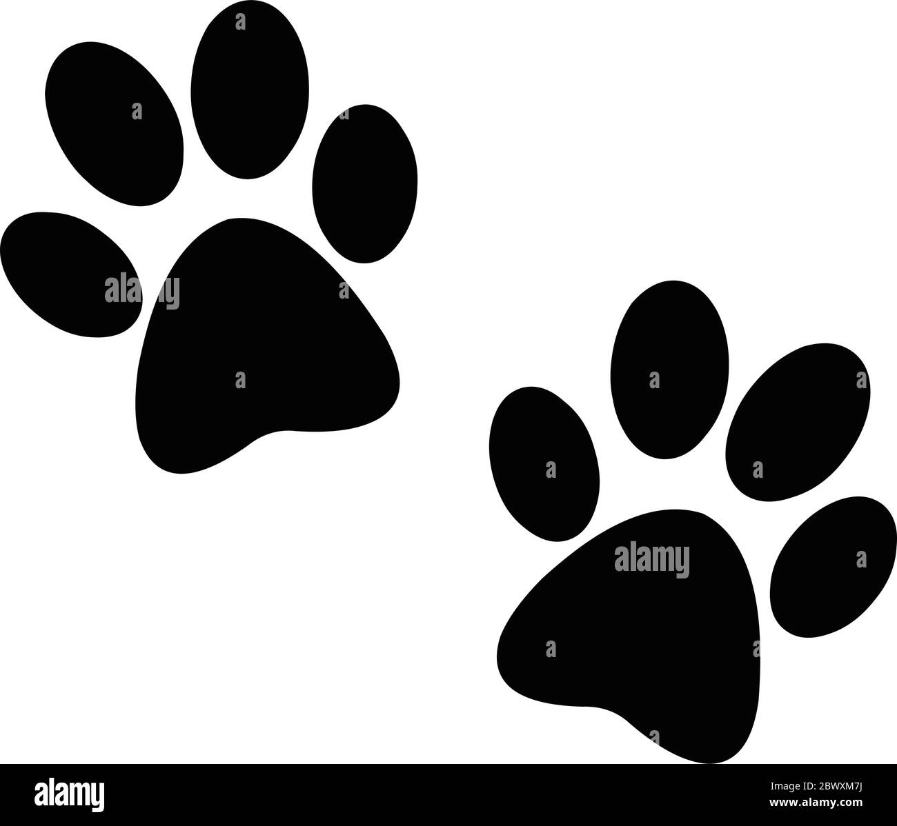 Dog illustration prints Cut Out Stock Images & Pictures - Alamy