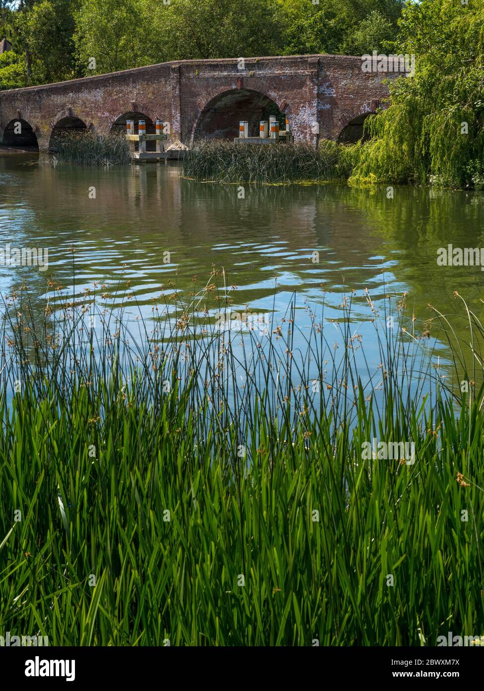 Spring time Landscape, Sonning Bridge, River Thames, Sonning, Reading ...