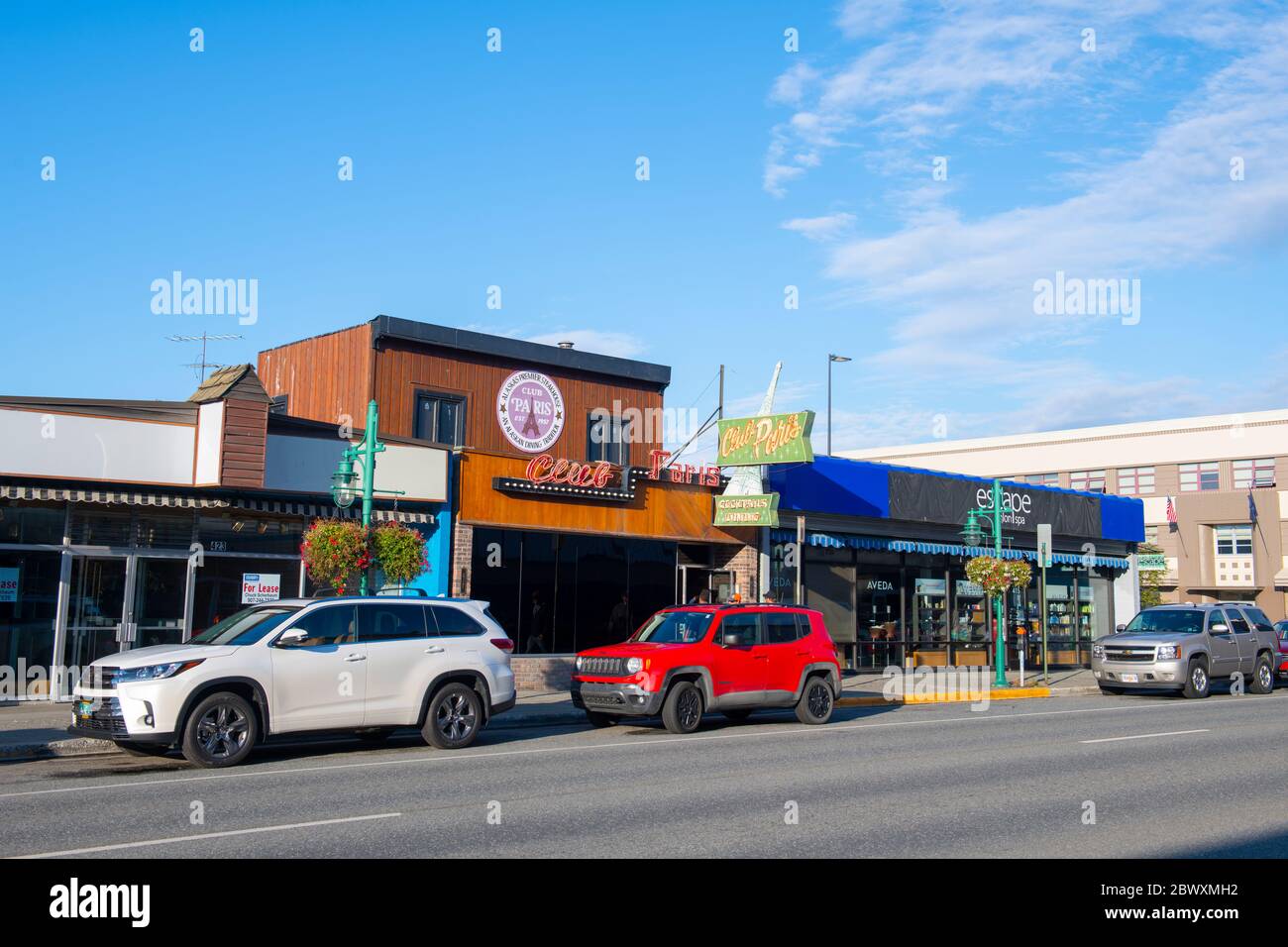 Historic buildings on 5th Avenue between D Street and E Street in ...