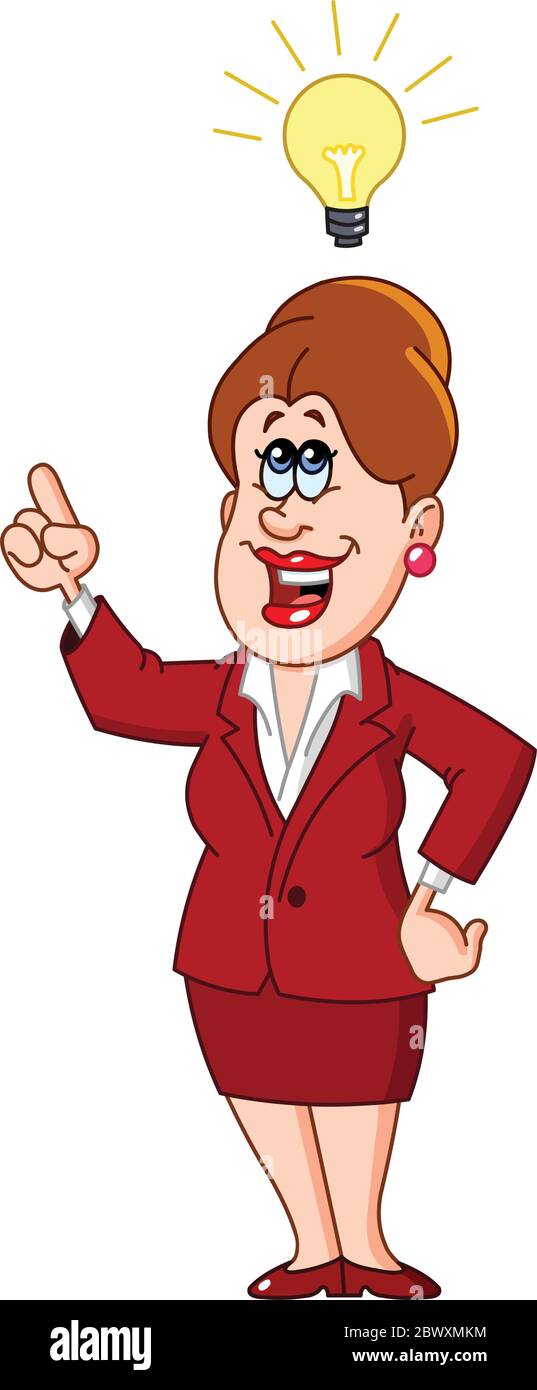 Intelligent Girl Cartoon