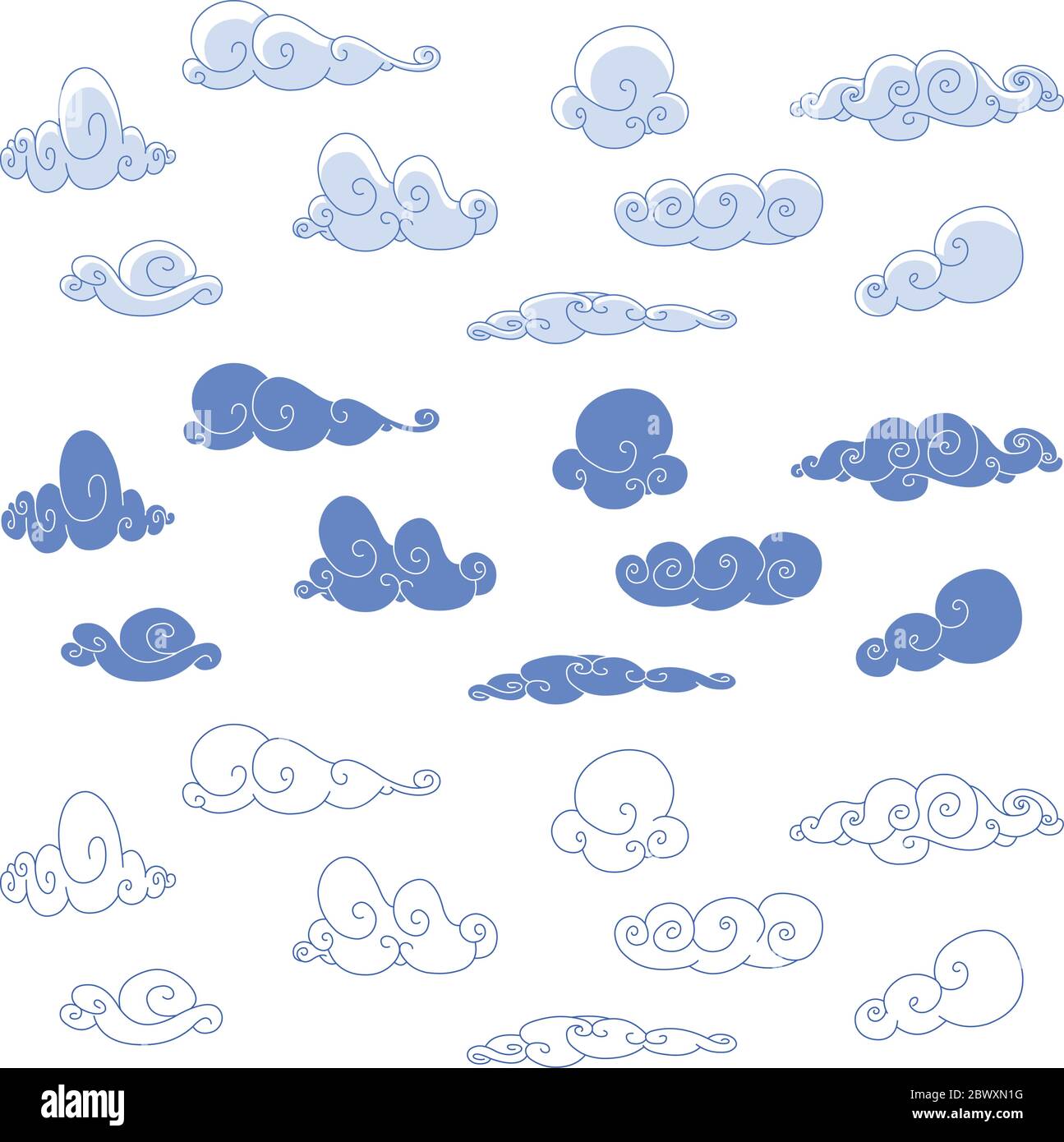 Painting of clouds Stock Vector Images - Alamy