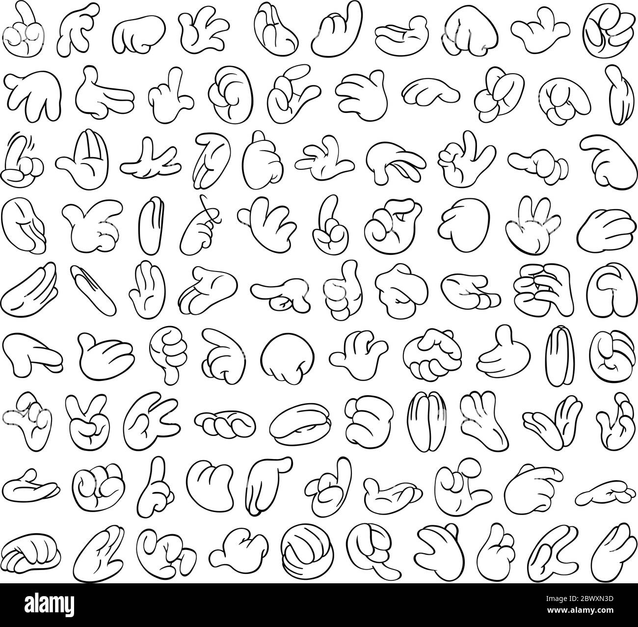 Cartoon hands hi-res stock photography and images - Alamy