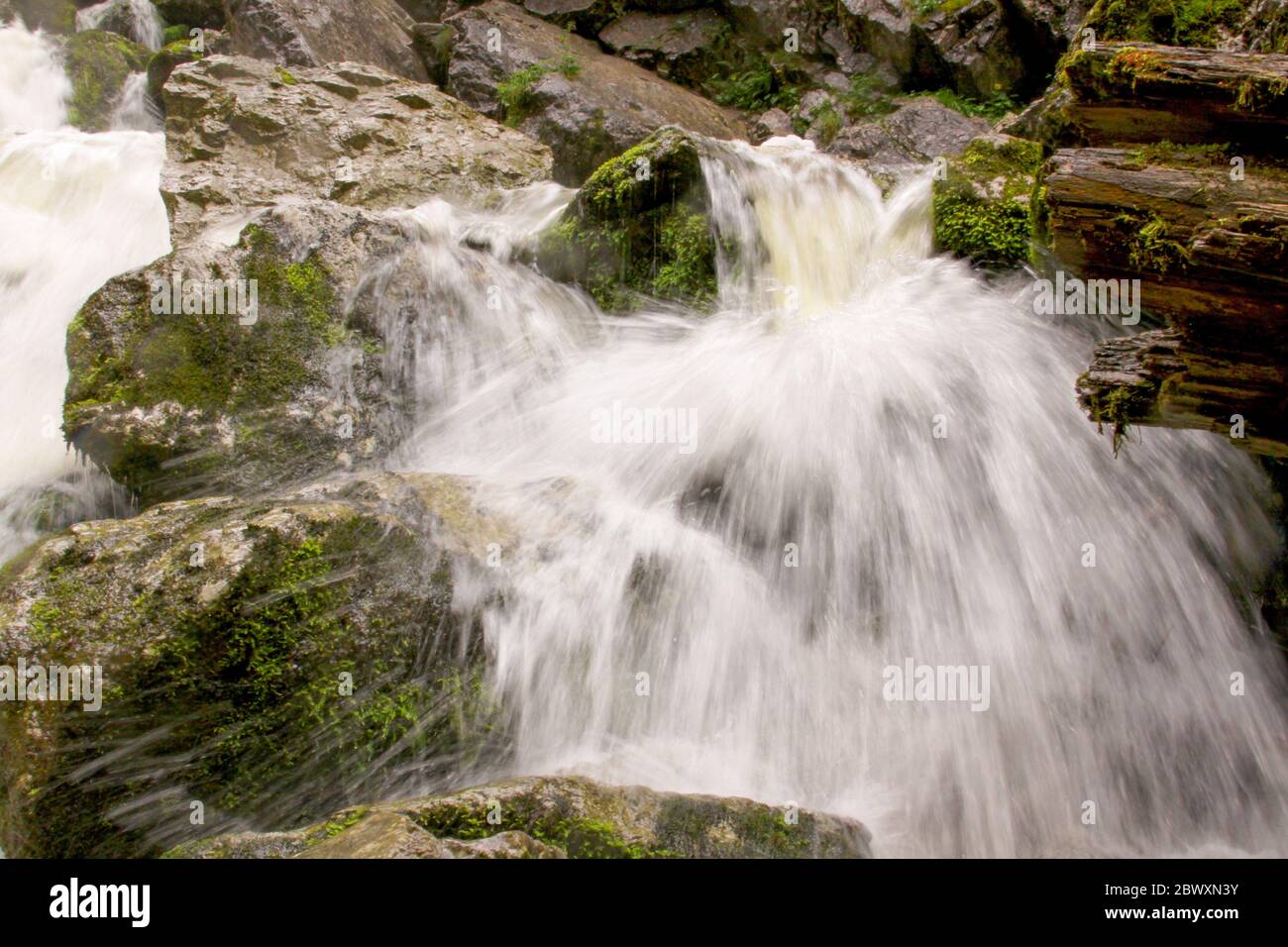 Waterfall long exposure in Apuseni Mountains Natural Park, Romania ...