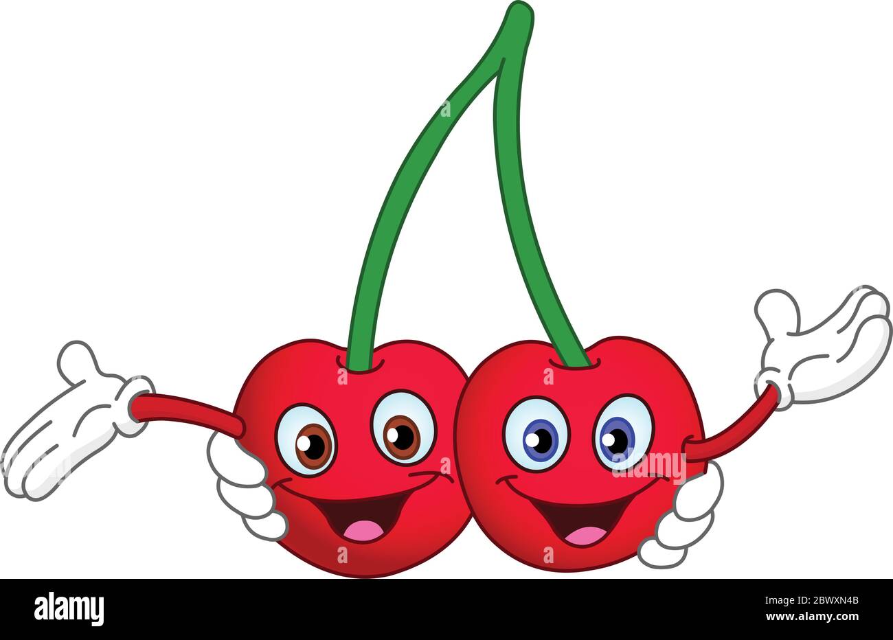 Color cartoon showing two Stock Vector Images - Alamy