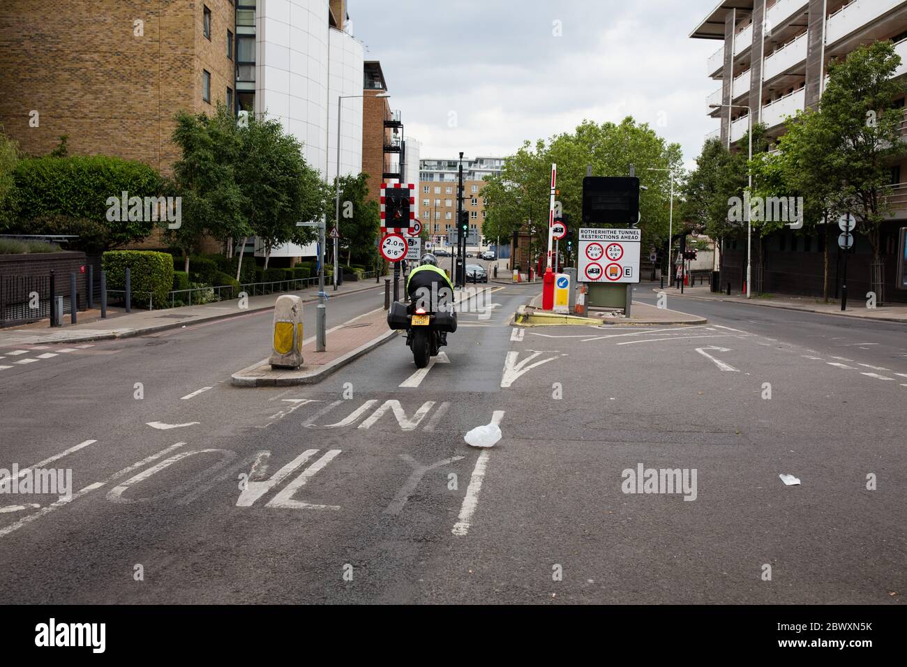 Rotherhithe Tunnel north entrance, East London, General View GV Stock ...