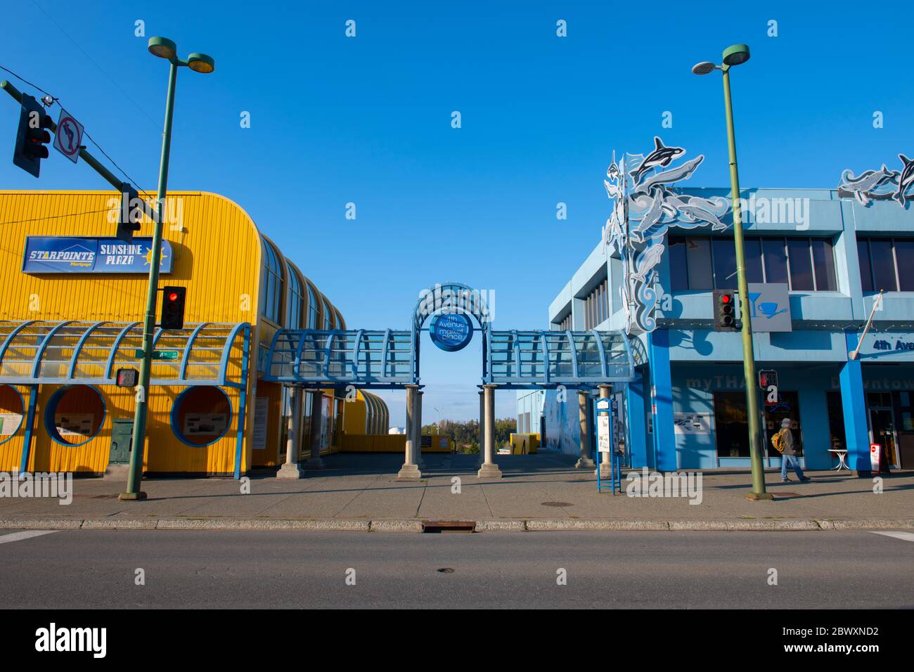 Downtown anchorage street 4th avenue hi-res stock photography and ...
