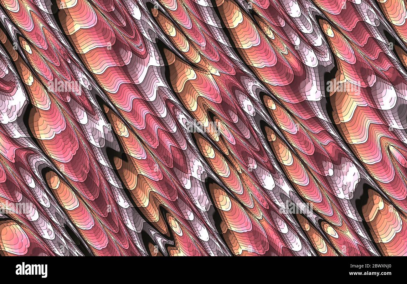 colorful trippy wavy psychodelic pattern Stock Photo - Alamy