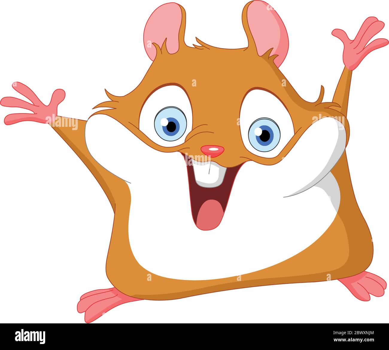 Cartoon illustration funny hamster animal hi-res stock photography and ...