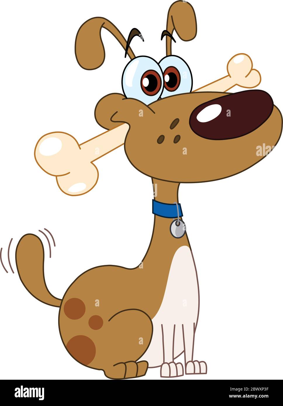 Eating pet dog Stock Vector Images - Alamy