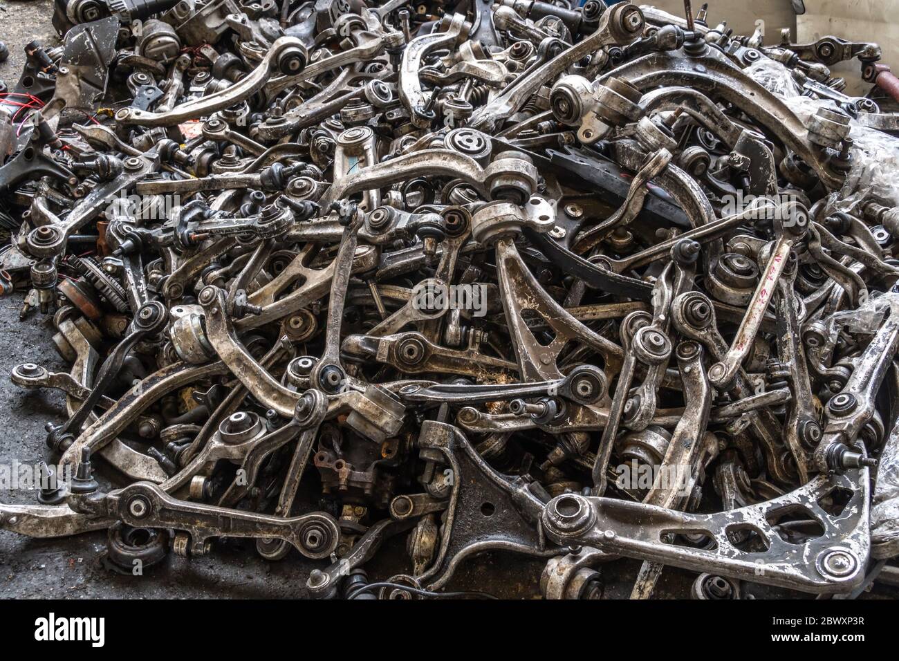 scrap aluminium car part for recycing Stock Photo - Alamy