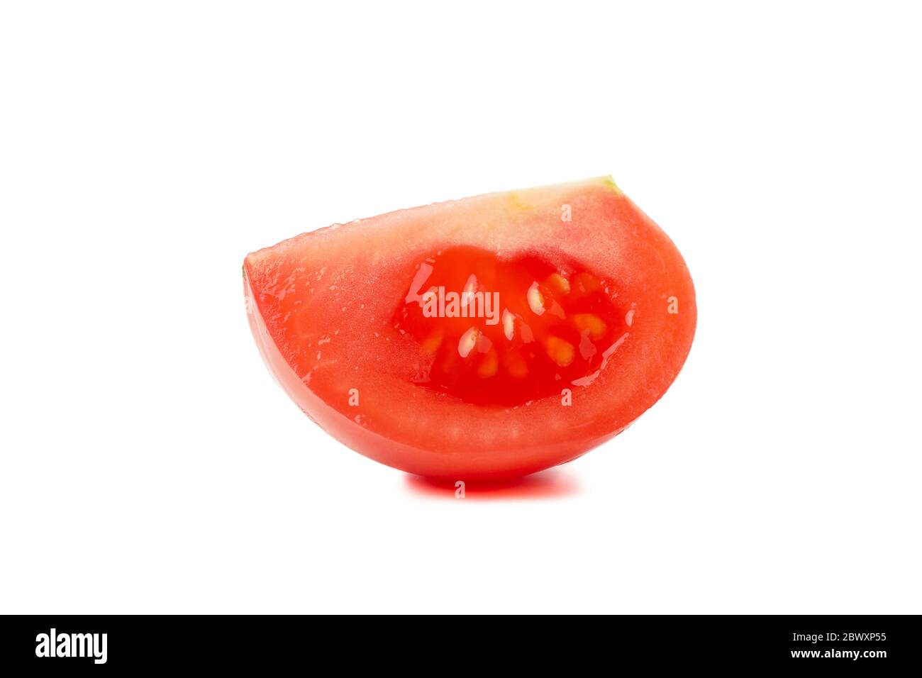 Fresh tomato slice isolated on white background Stock Photo - Alamy