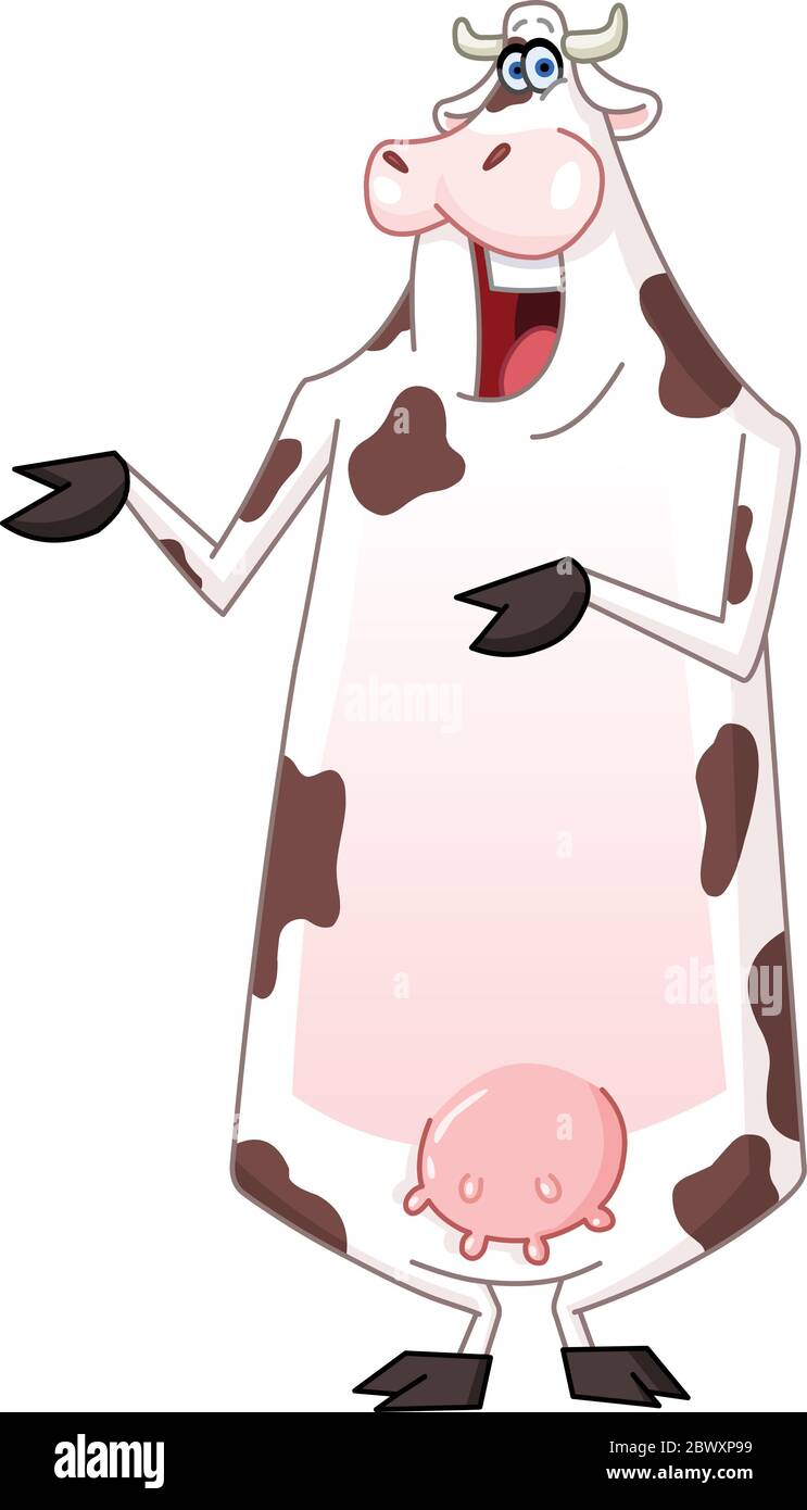 Pointing cow Cut Out Stock Images & Pictures - Alamy