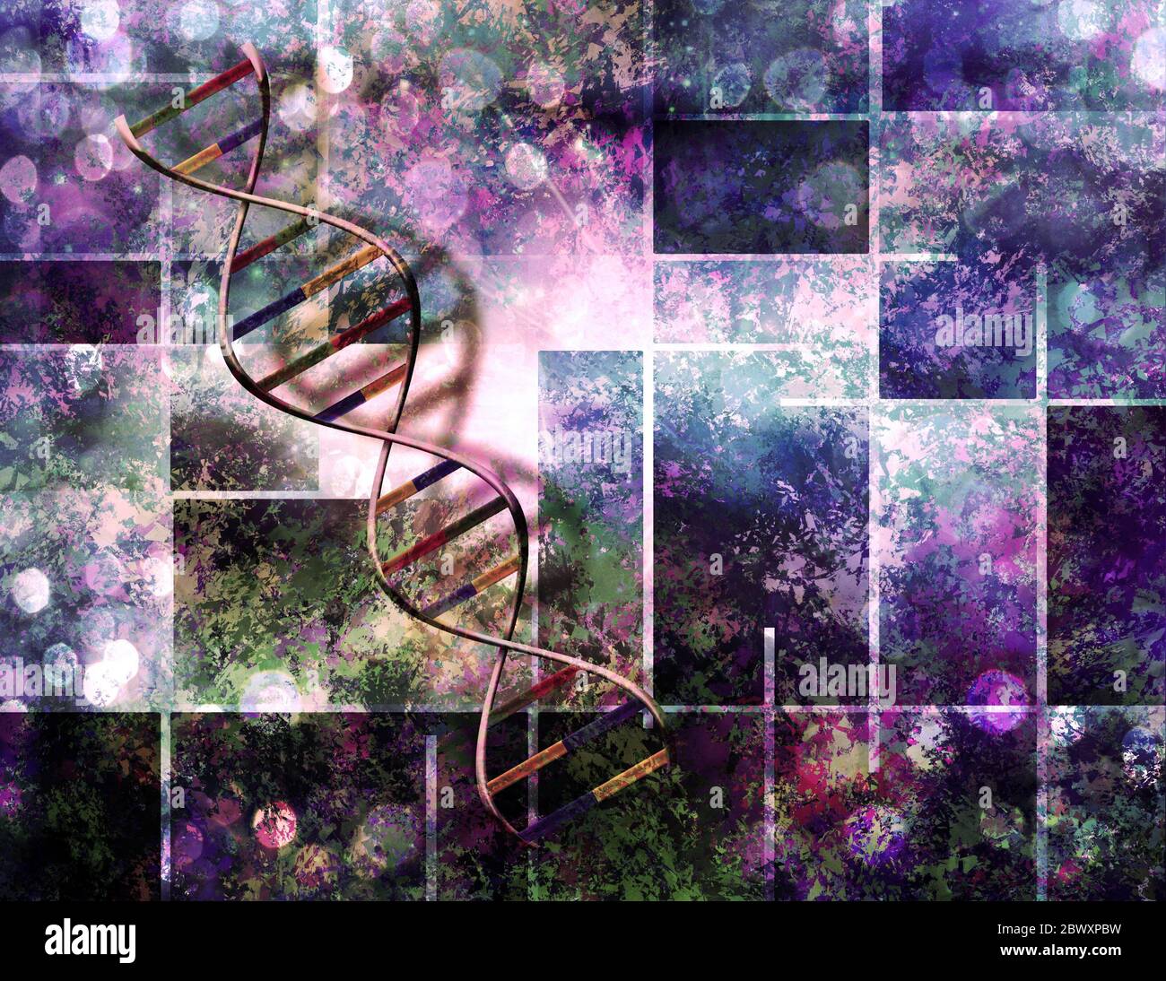 Dna structure painting hi-res stock photography and images - Alamy