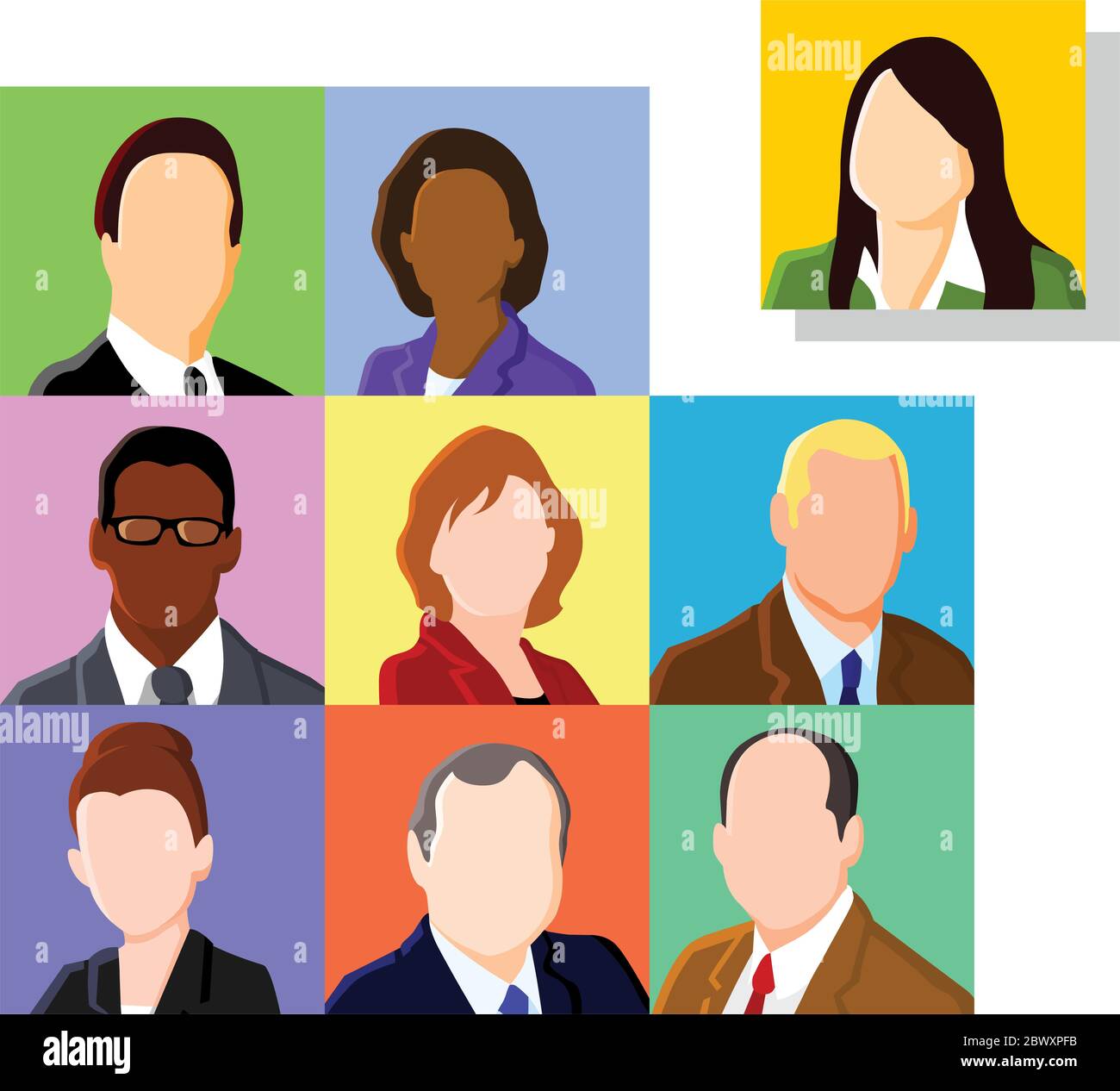 Business people avatar set Stock Vector Image & Art - Alamy
