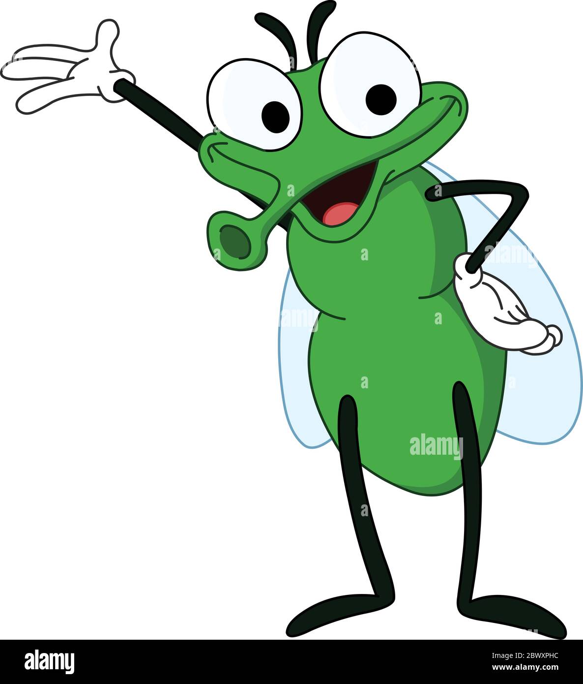 Hand drawing fly cute Stock Vector Images - Alamy