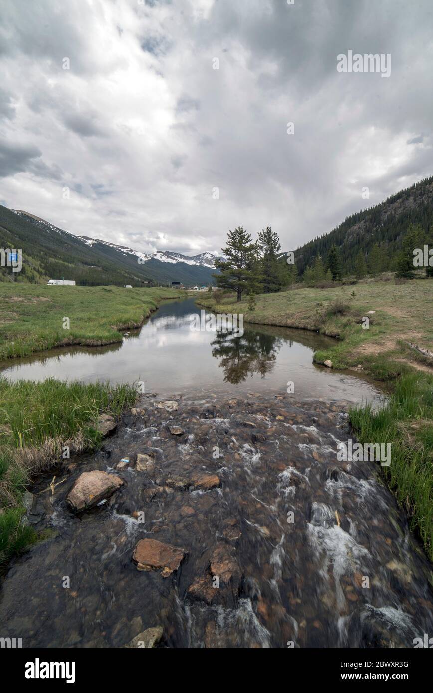 Trailside Ephemeral Creek Cascades on the Wheeler Lakes Trail Near Ski ...