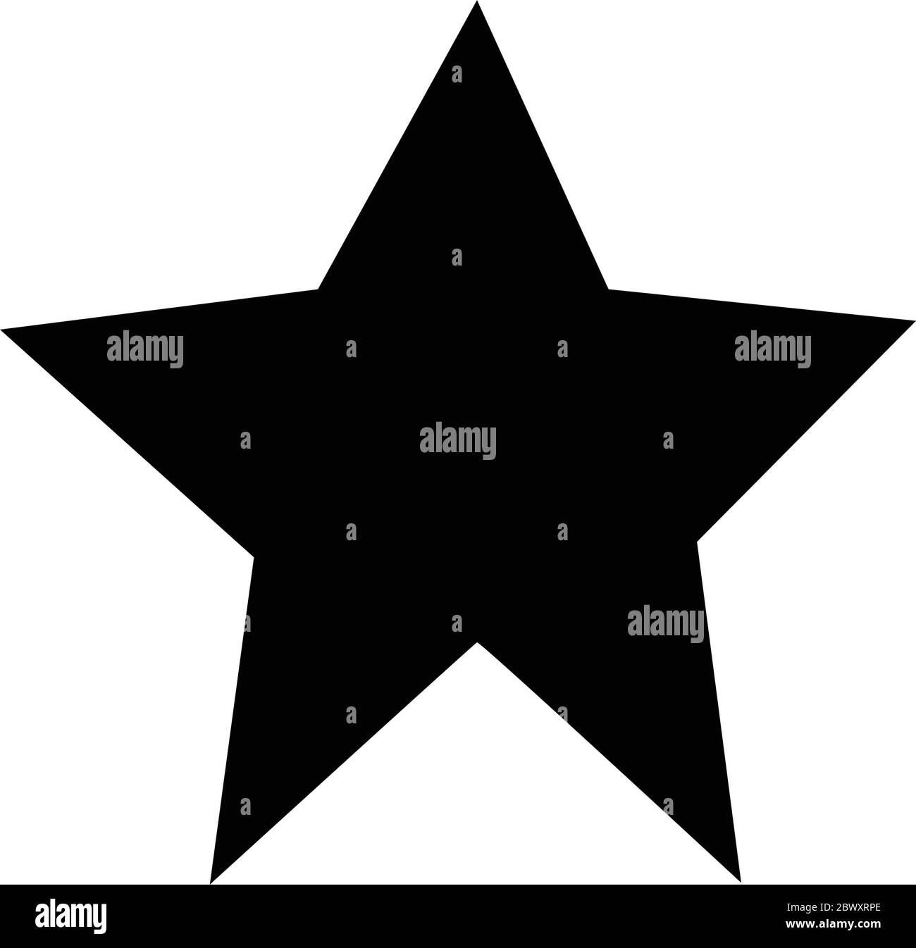 Black star icon symbol of decoration isolated vector Stock Vector Image ...